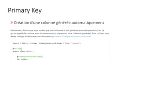TypeORM - Presentation of Framework TypeORM | PPT