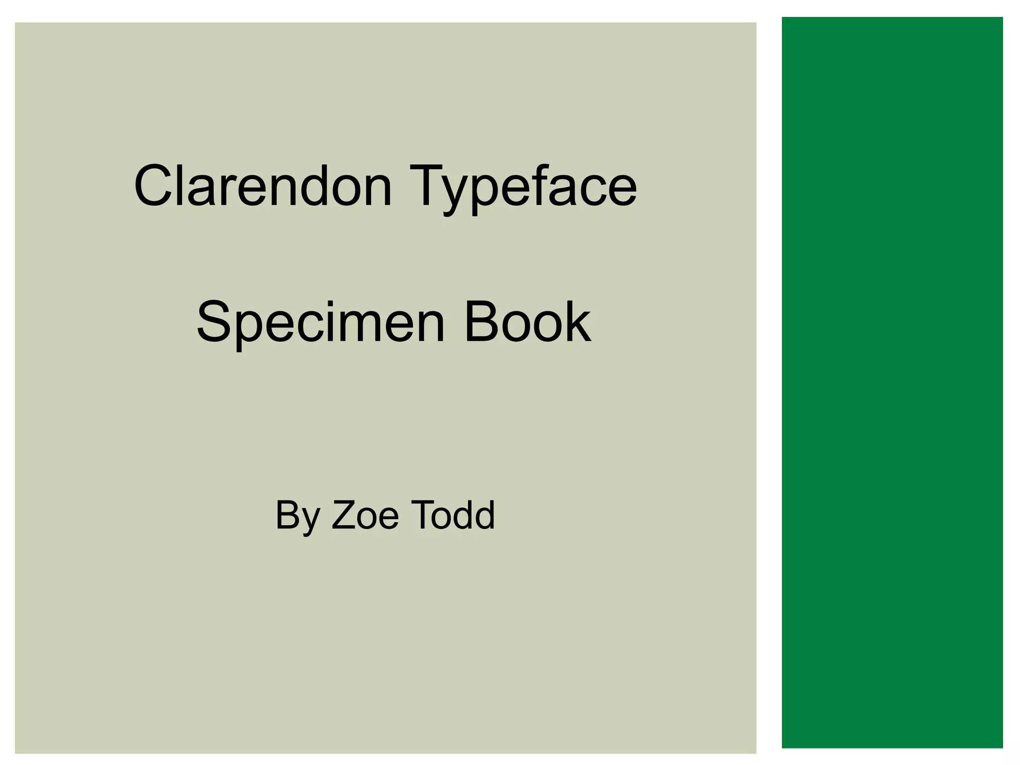 Clarendon Type presentation | PPTX