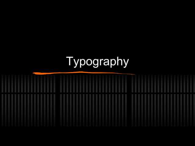 Typography, A Presentation | PPTX