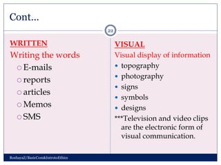 Type & Process of Communication | PPT