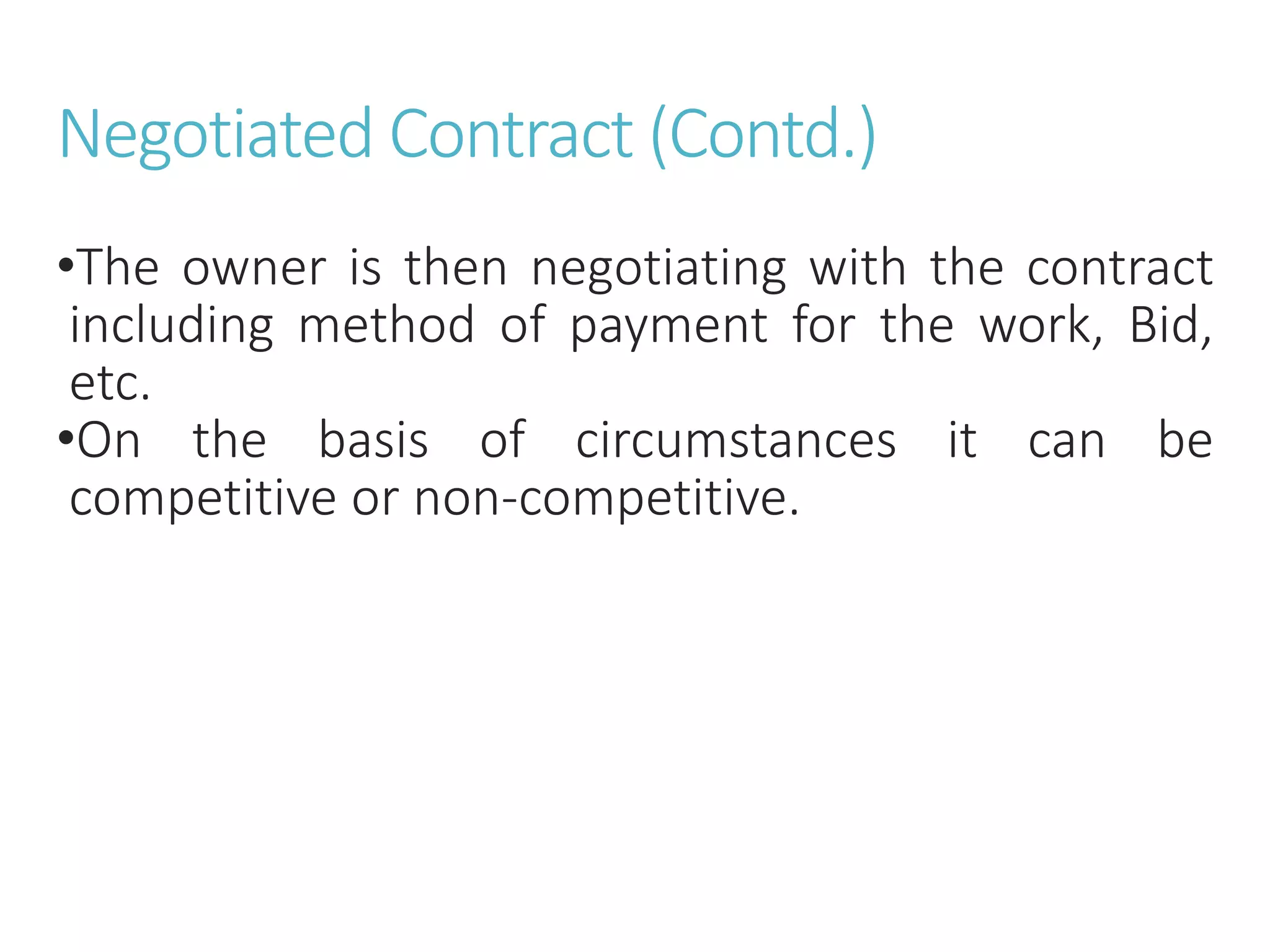 Types of Contract in Construction Management | PPTX