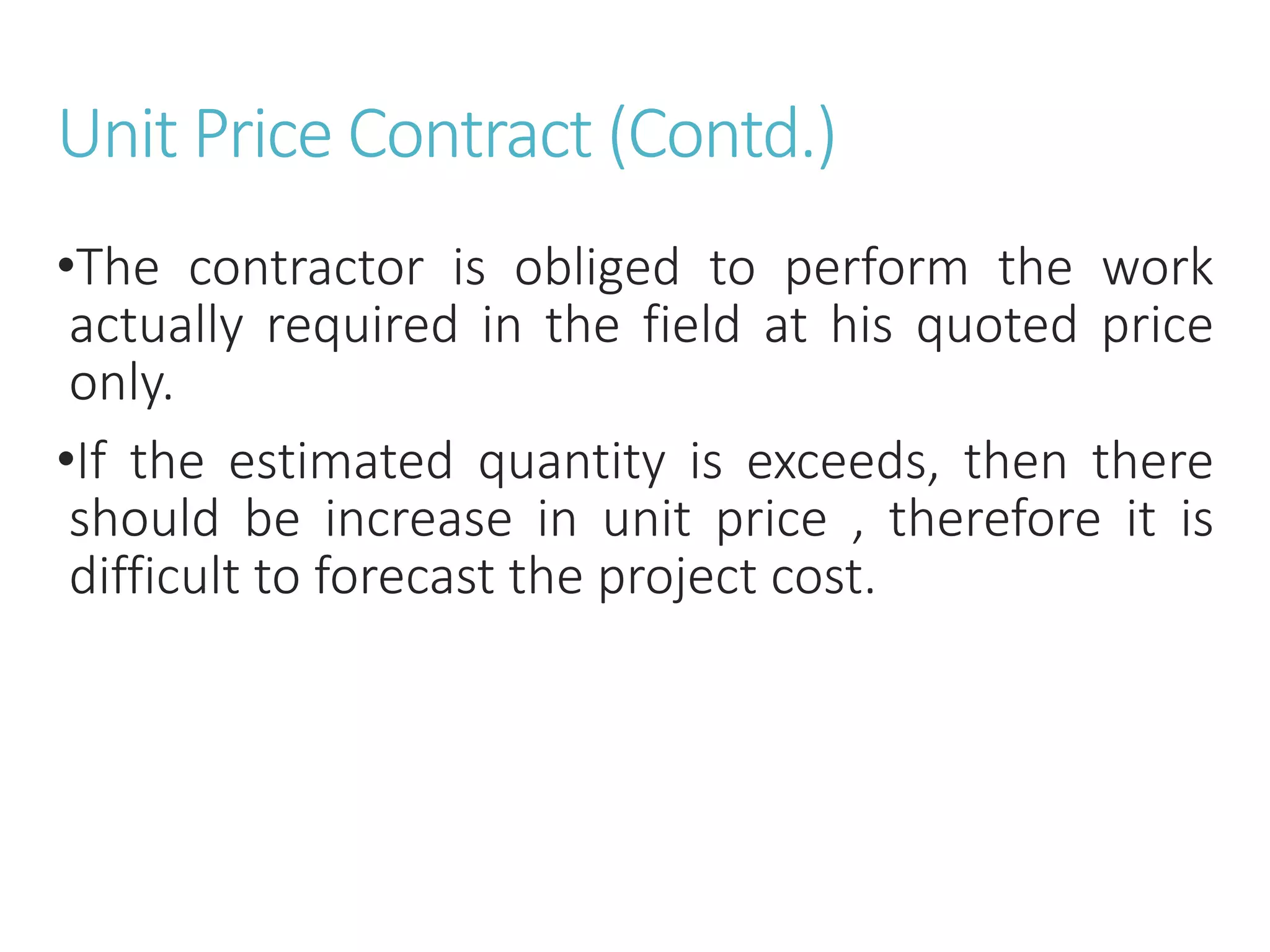 Types of Contract in Construction Management | PPTX
