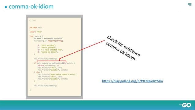 Types - slice, map, new, make, struct - Gopherlabs | PDF