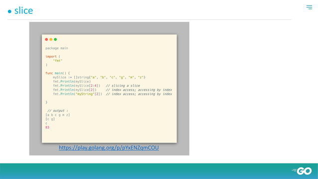 Types - slice, map, new, make, struct - Gopherlabs | PDF