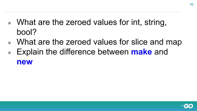 Types Slice Map New Make Struct Gopherlabs Ppt