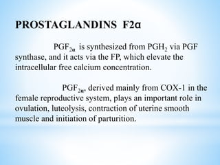 Types of prostaglandins | PPTX