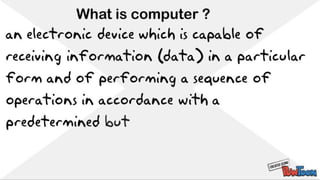 Types and components of computer systems | PPT