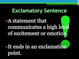 Types of Sentence According to Function | PPT | Free Download