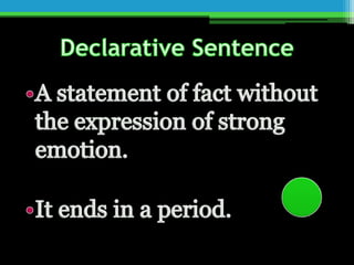 Types of Sentence According to Function | PPT