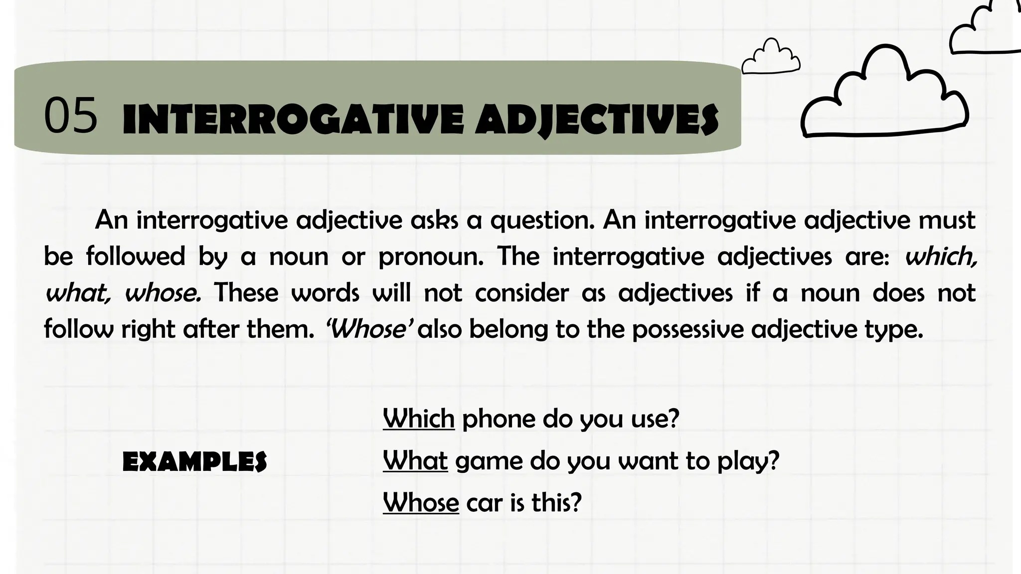 TYPES-OF-ADJECTIVES PowerPoint Presentation | PPTX