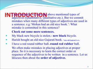 Types of adjectives with examples and images | PPT | Educational ...