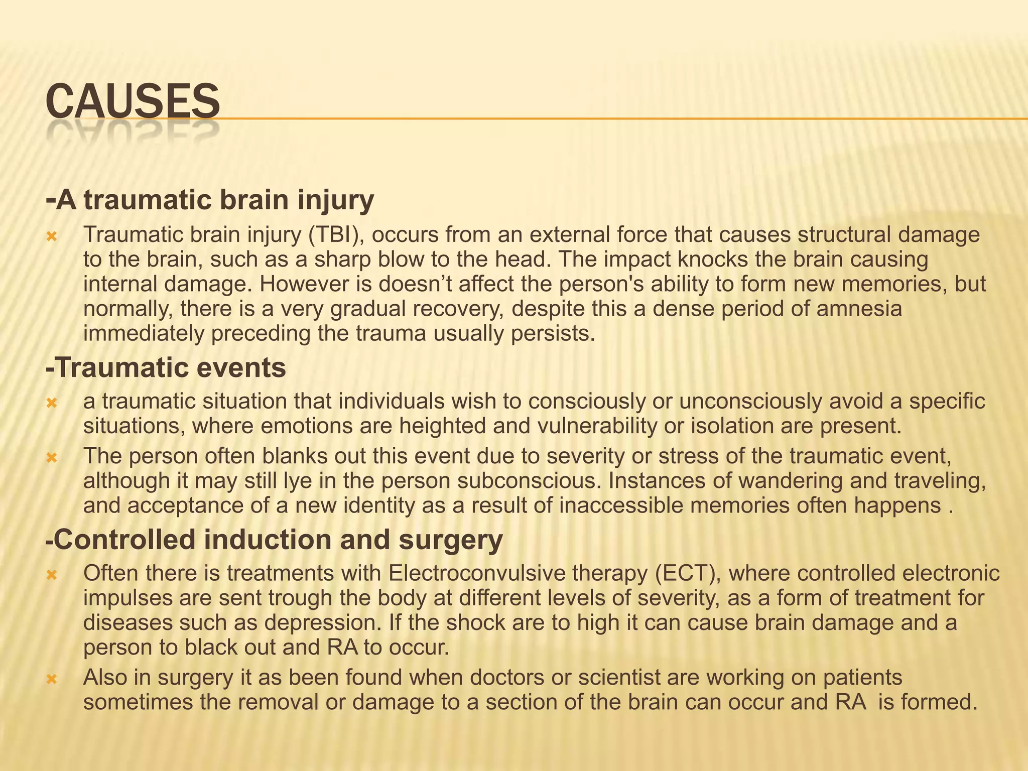 Types of-amnesia | PPTX