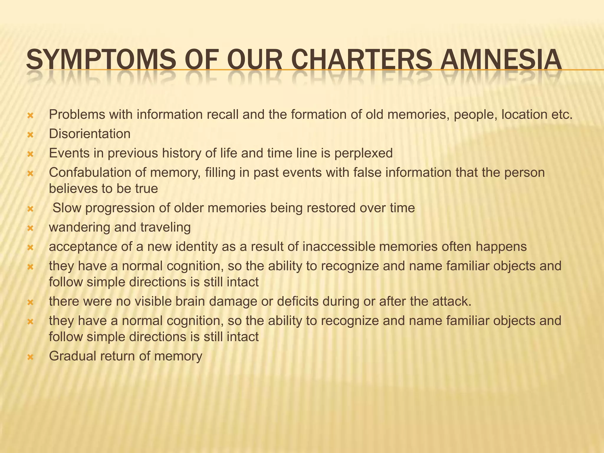 Types of-amnesia | PPTX