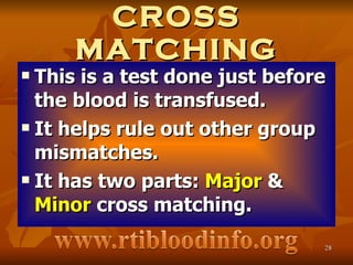Types Of Blood from Rtibloodinfo | PPS