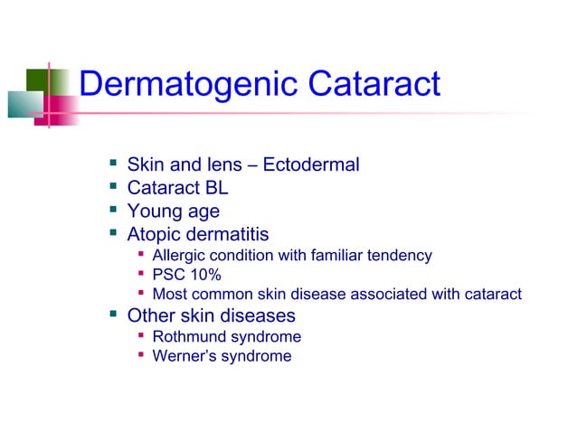 Types of Cataract (Part-II)19-05-2008.ppt | Endocrine and Metabolic ...