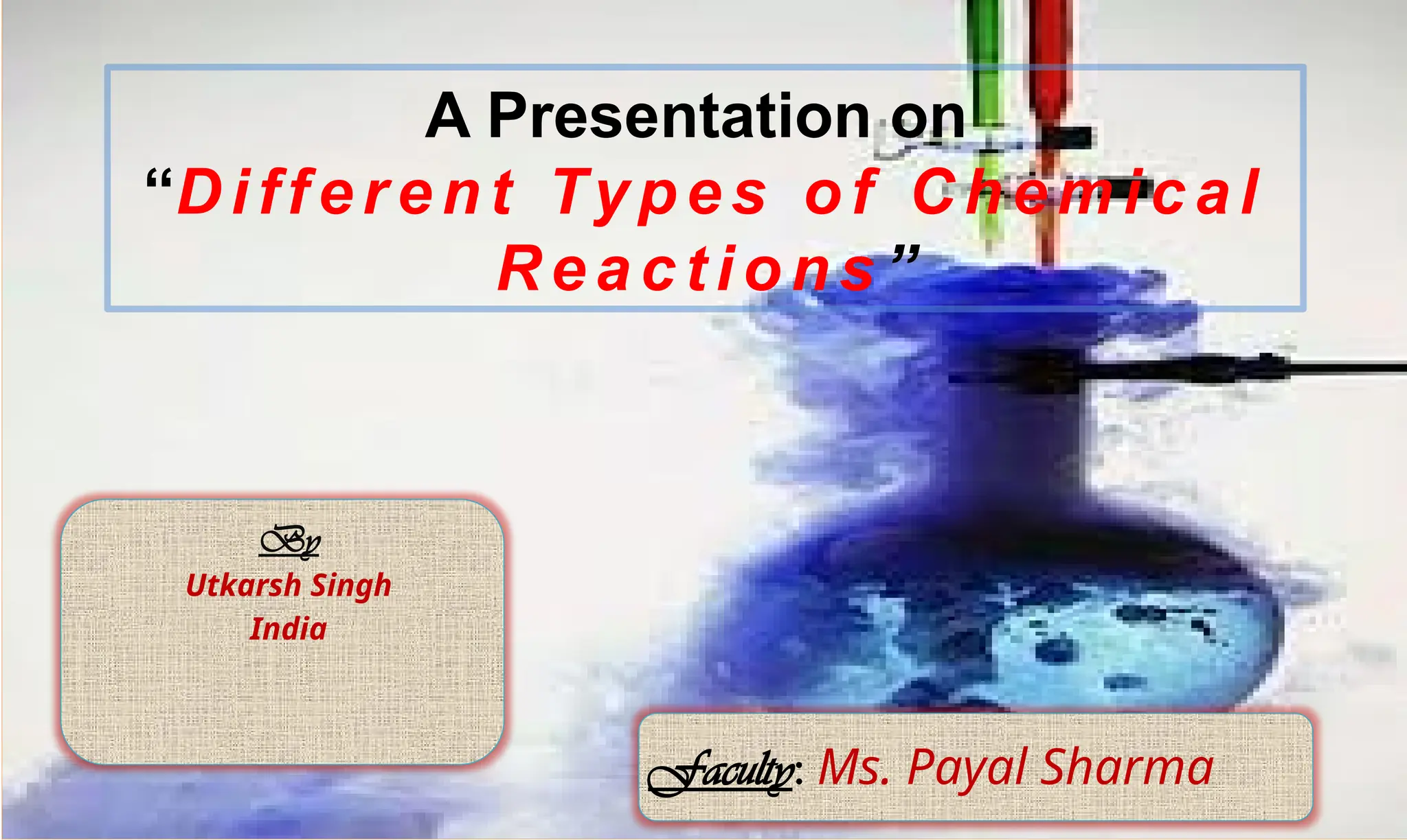 types-of-chemical-reactions, synthesis, decomposition | PPTX