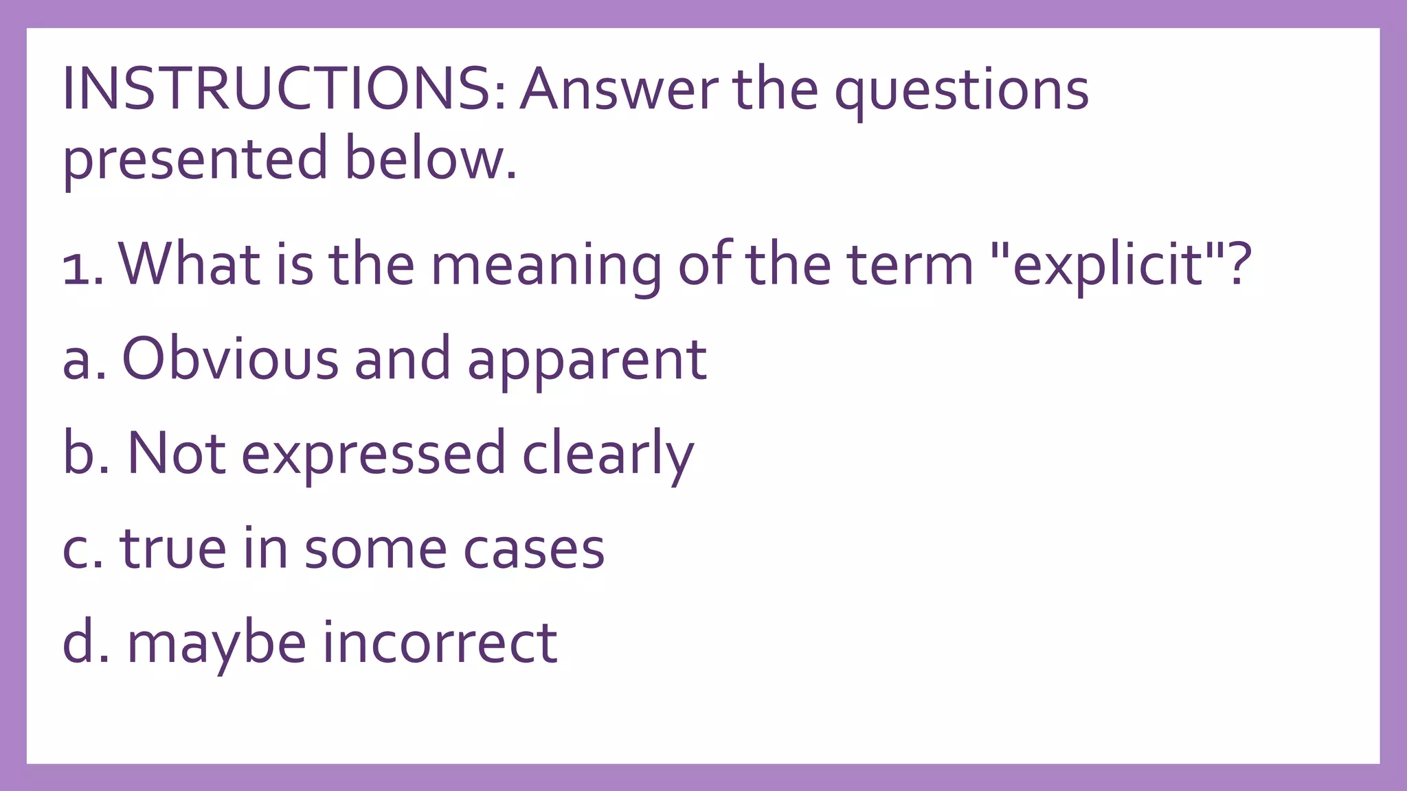 Types of Claims G11(2nd Semester- 4th Quarter) | PPTX