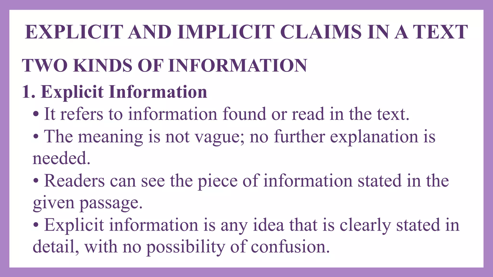 Types of Claims G11(2nd Semester- 4th Quarter) | PPTX