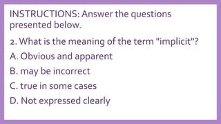 Types of Claims G11(2nd Semester- 4th Quarter) | PPTX