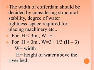 Types of-cofferdams | PPTX