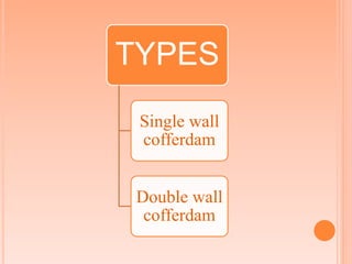 Types of-cofferdams | PPTX