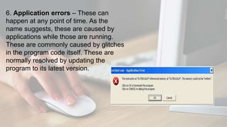 types-of-computer-errors.pptxpowerpointp | PPT