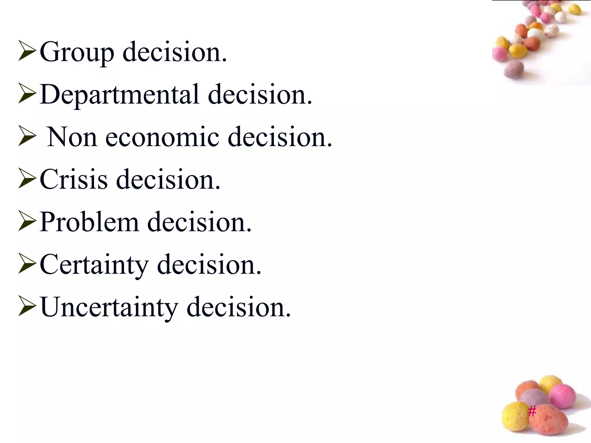 Types of decision | PPTX