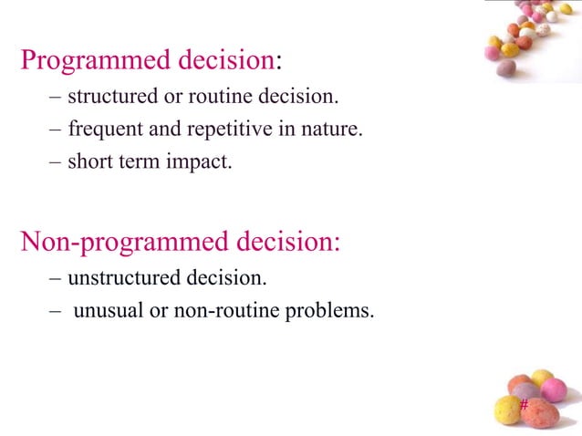 Types of decision | PPTX