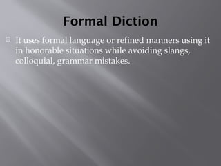 Types-of-Diction that we need to followpptx | PPTX
