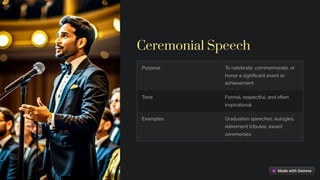 Types of English speech in English subject | PPT