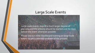 UMBC Types of Events Blackboard | PPT