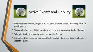 UMBC Types of Events Blackboard | PPT