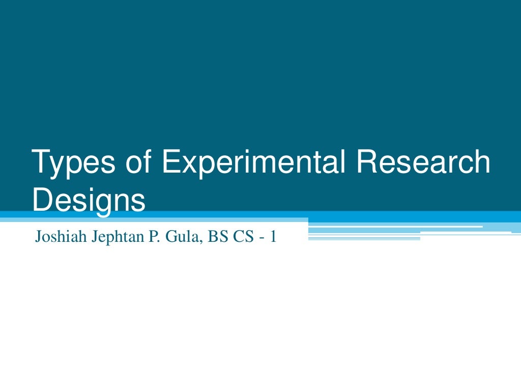Types Of Experimental Research Designs types-of-experimental-research-designs