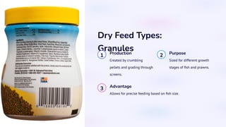 Types-of-Fish-Feed fir fish tech and aquaricylture | PDF