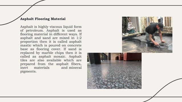 types of flooring materials and their applications | PPTX | Interior ...