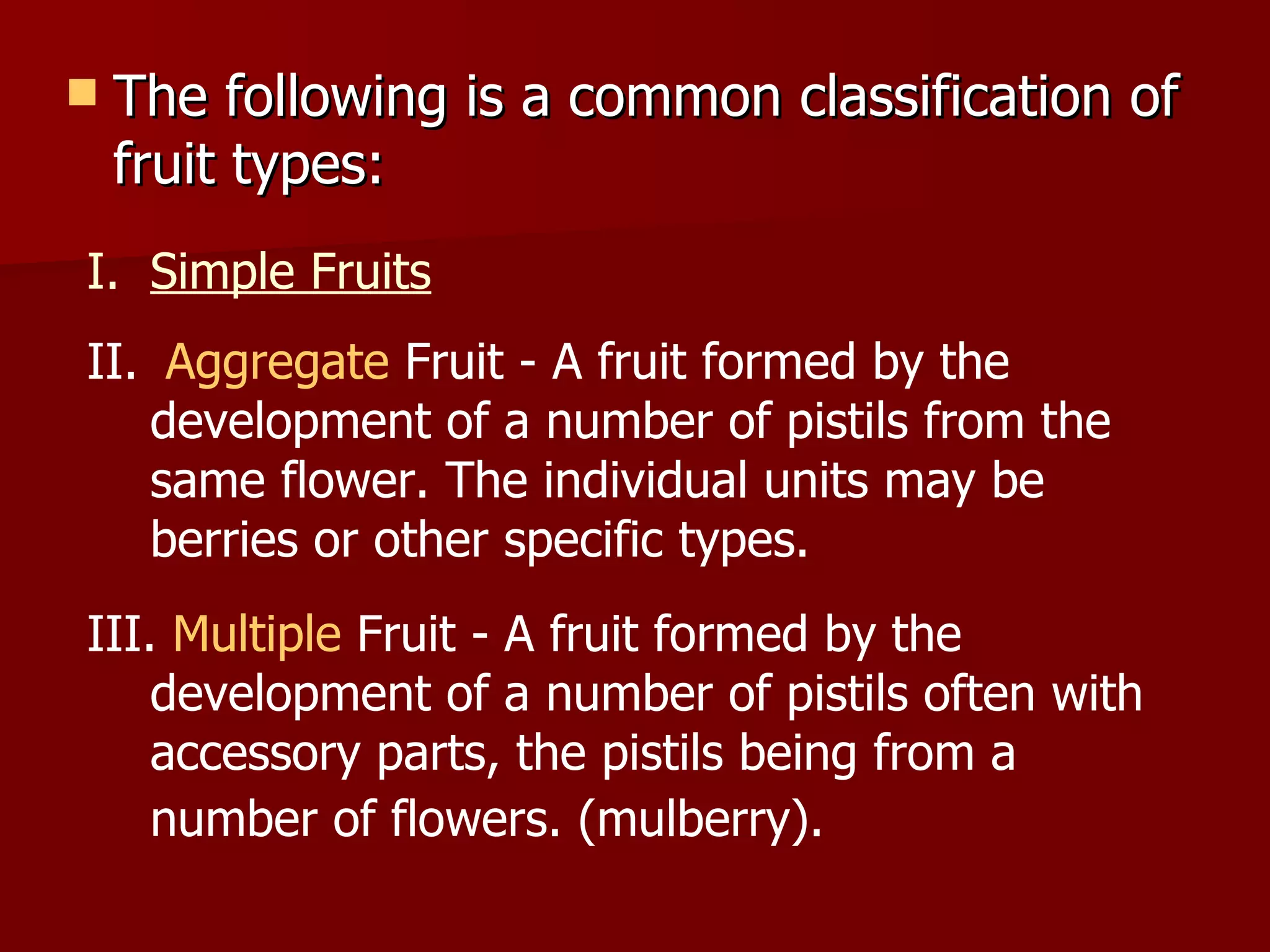 Types Of Fruits | PPT
