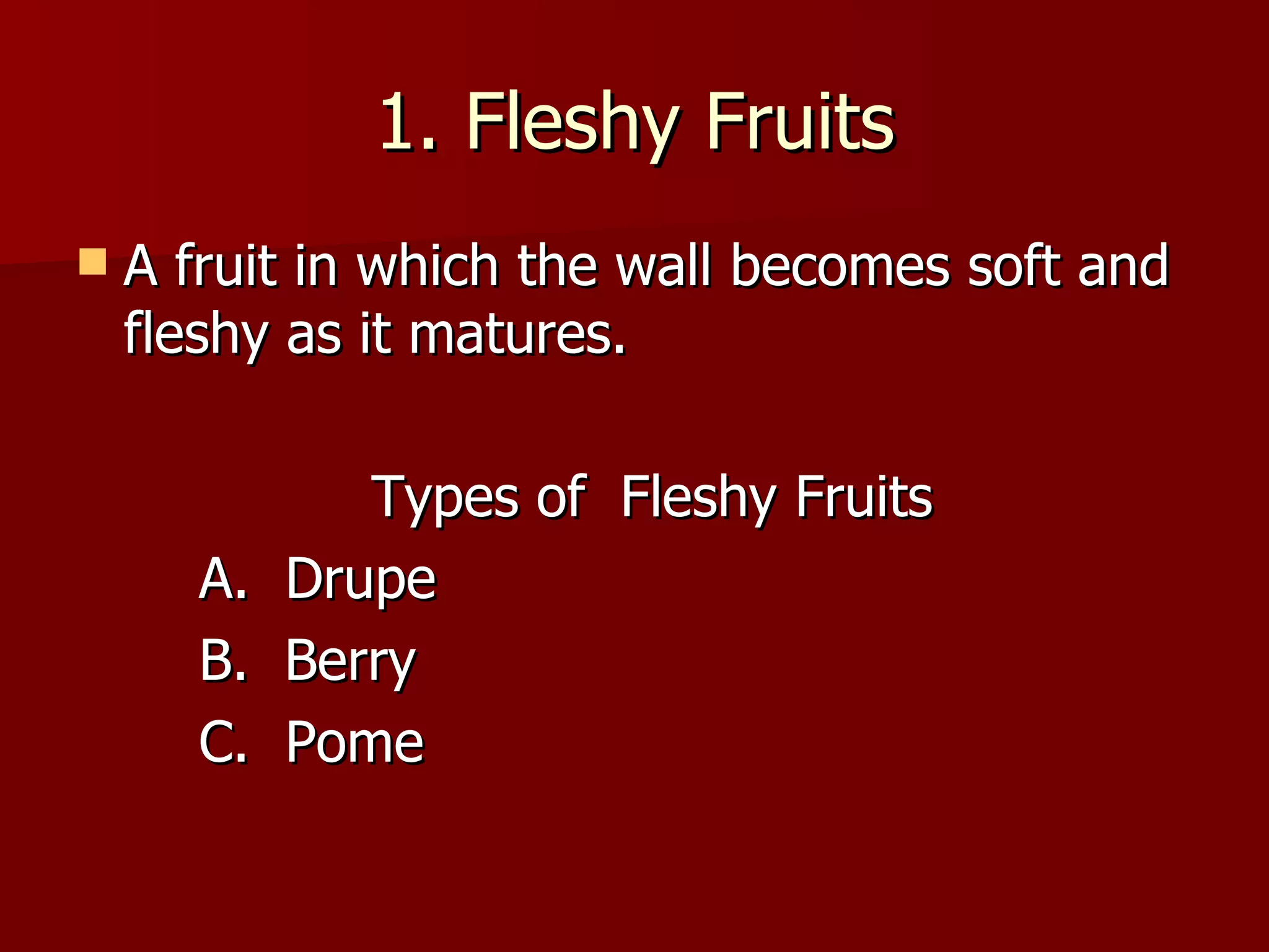 Types Of Fruits | PPT