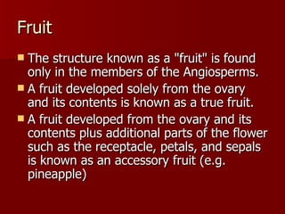 Types Of Fruits | PPT
