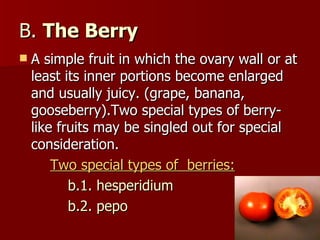 Simple Fruit Examples