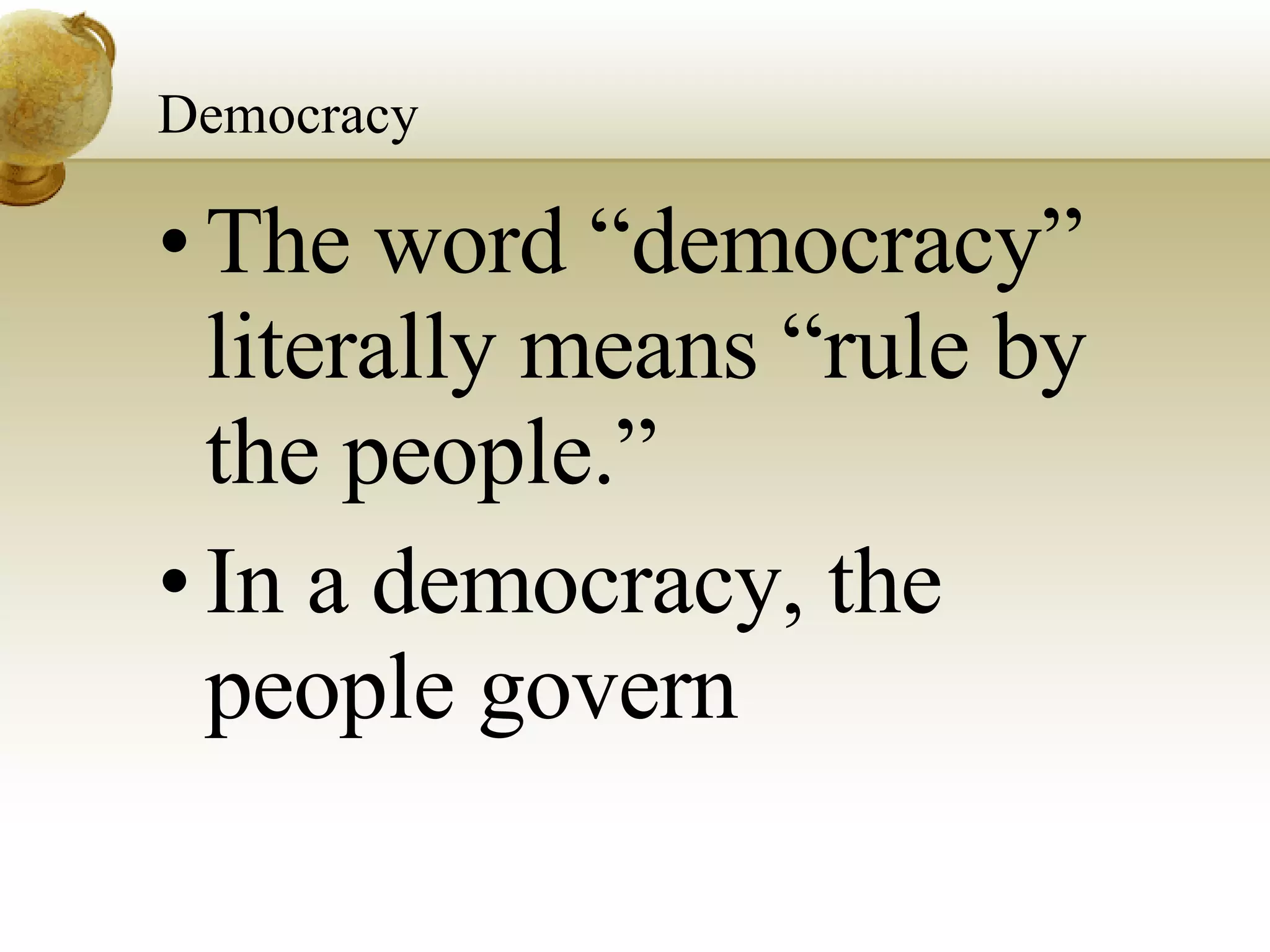 Types Of Government | PPT