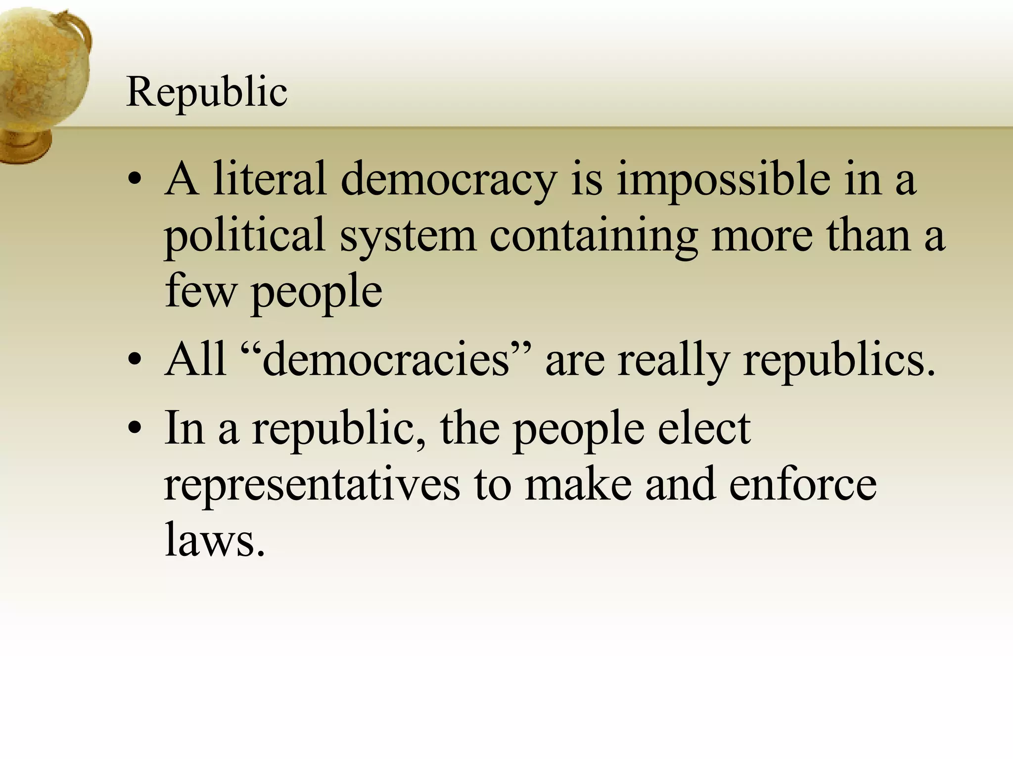 Types Of Government | PPT