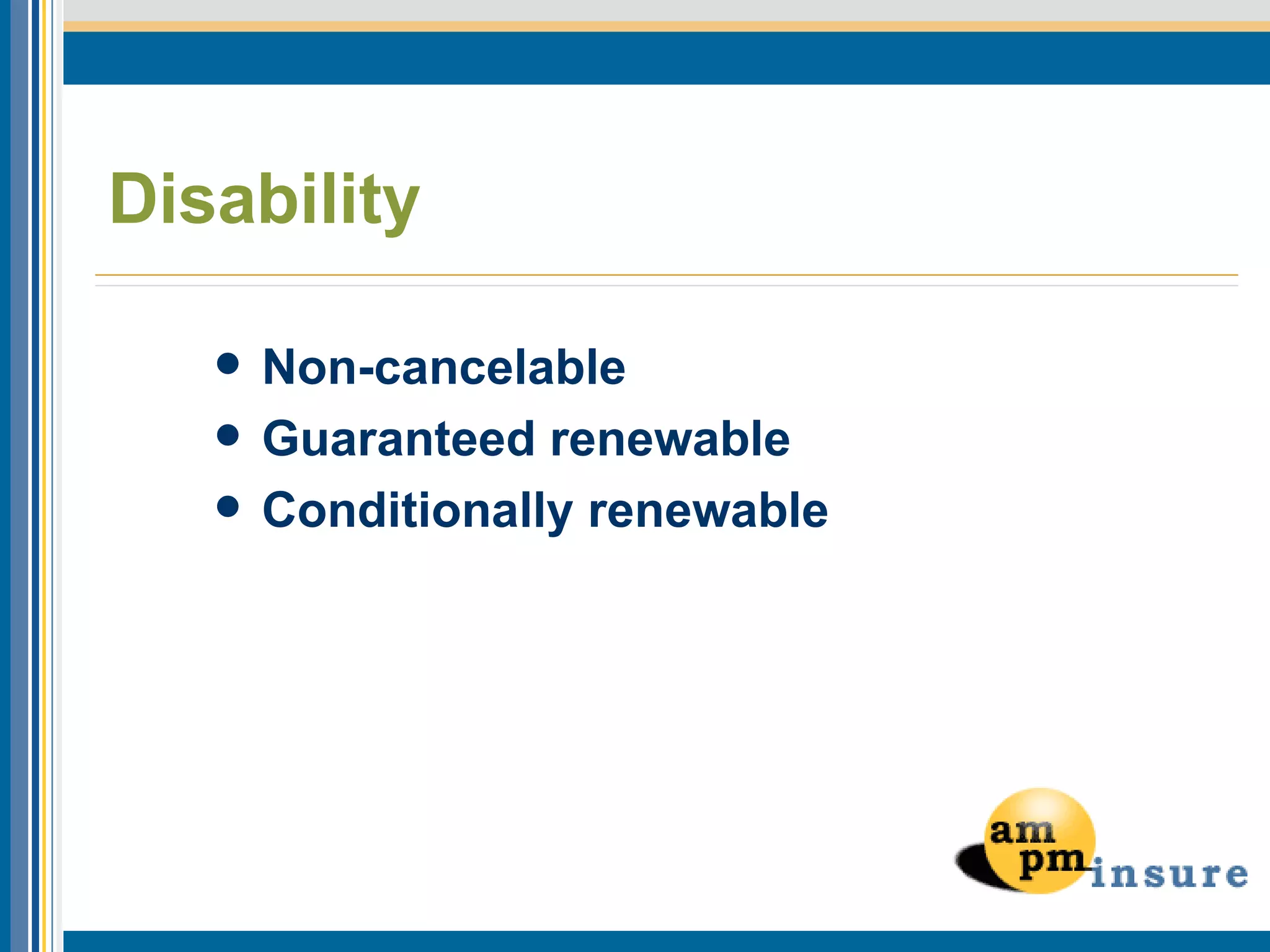 Types Of Insurance | PPT