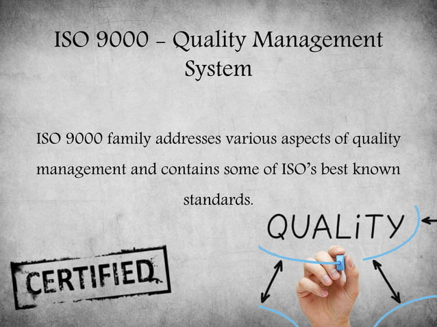 Types of ISO Certification | PPTX