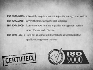 Types of ISO Certification | PPTX