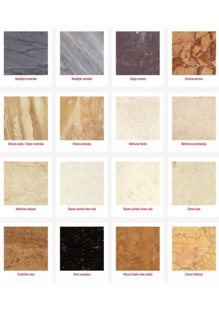 Types of Italian Marble | PDF