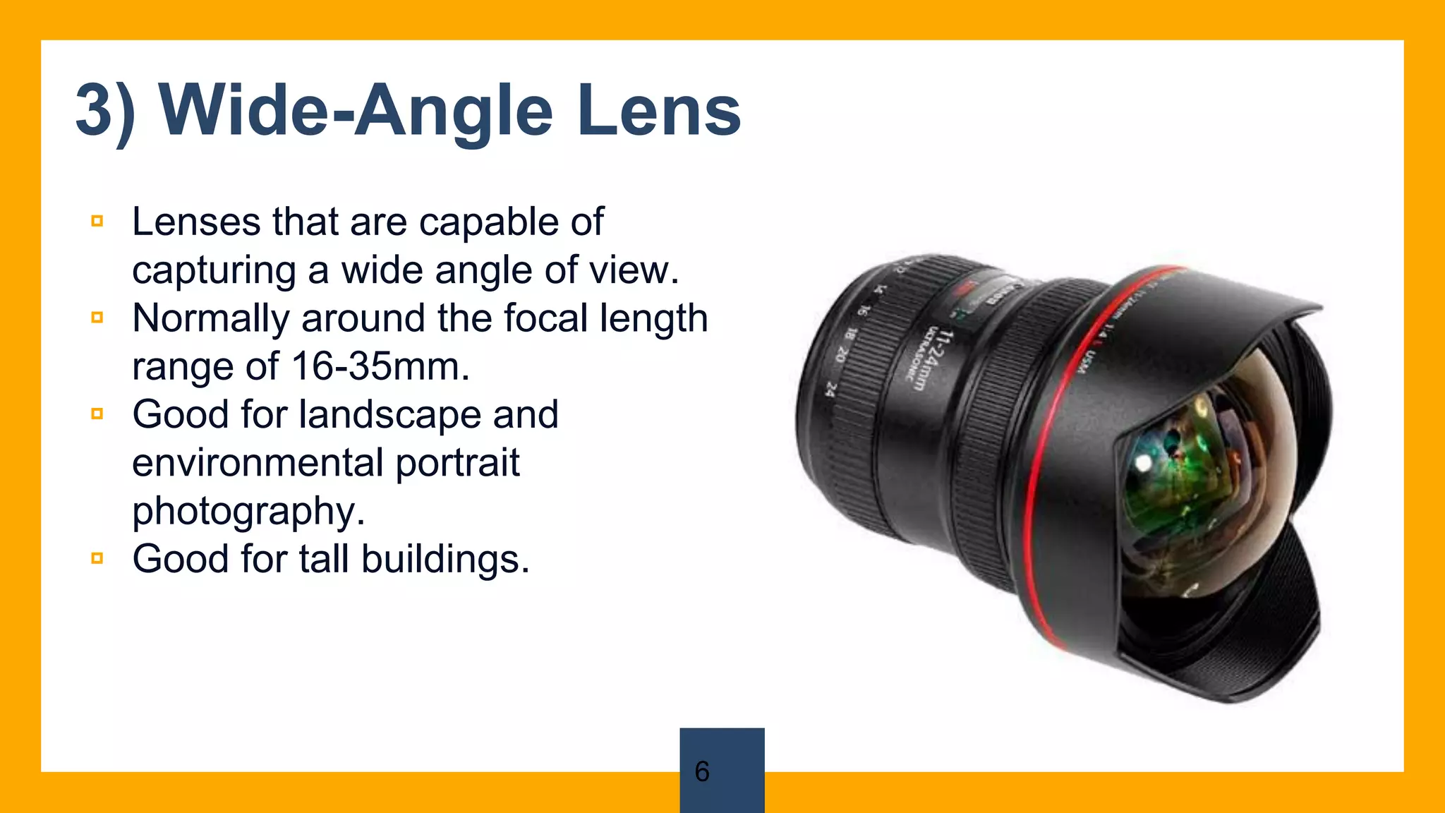 Types of Camera Lenses | PDF
