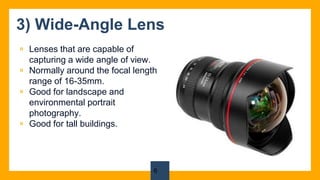 Types of Camera Lenses | PDF