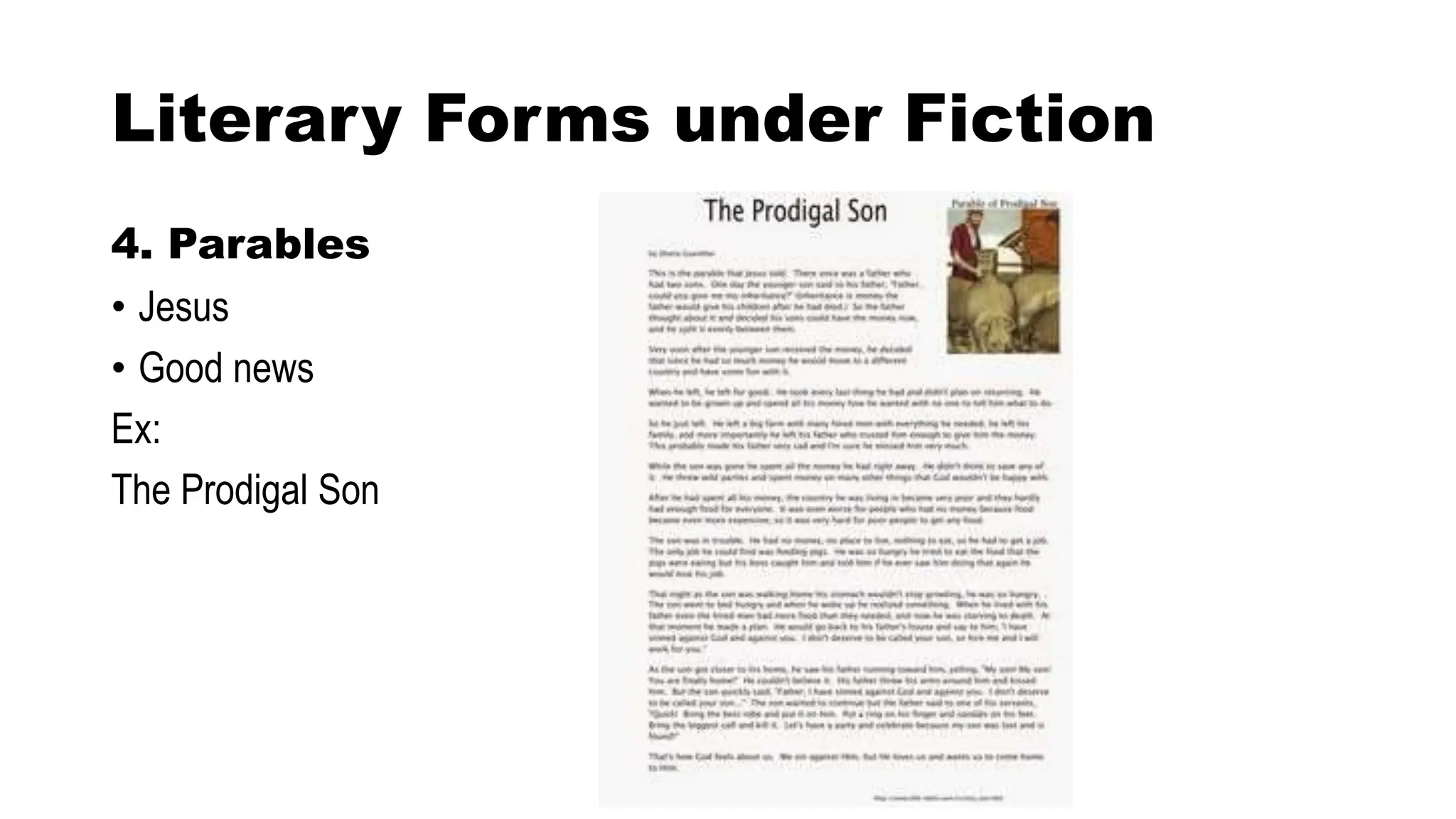 Types-of-Literature and the different examples | PPTX