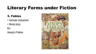 Types-of-Literature and the different examples | PPTX