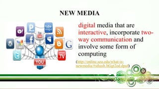 Types of media and information technology | PPT
